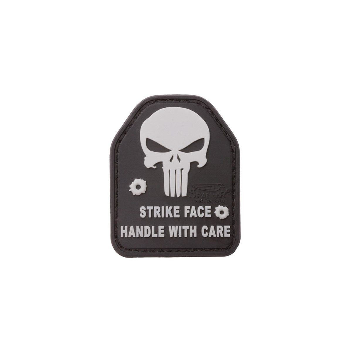 Patch 3D PVC "SAPI Skull / Strike Face Handle With Care"